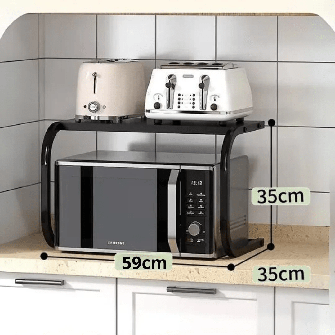 Multi-Purpose Stainless Steel Microwave Rack – HOME ESSENTIALS