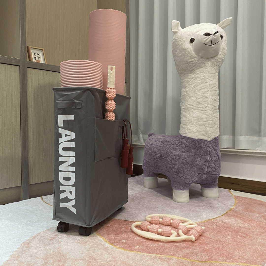 Rolling Slim Laundry Hamper With Wheels – HOME ESSENTIALS