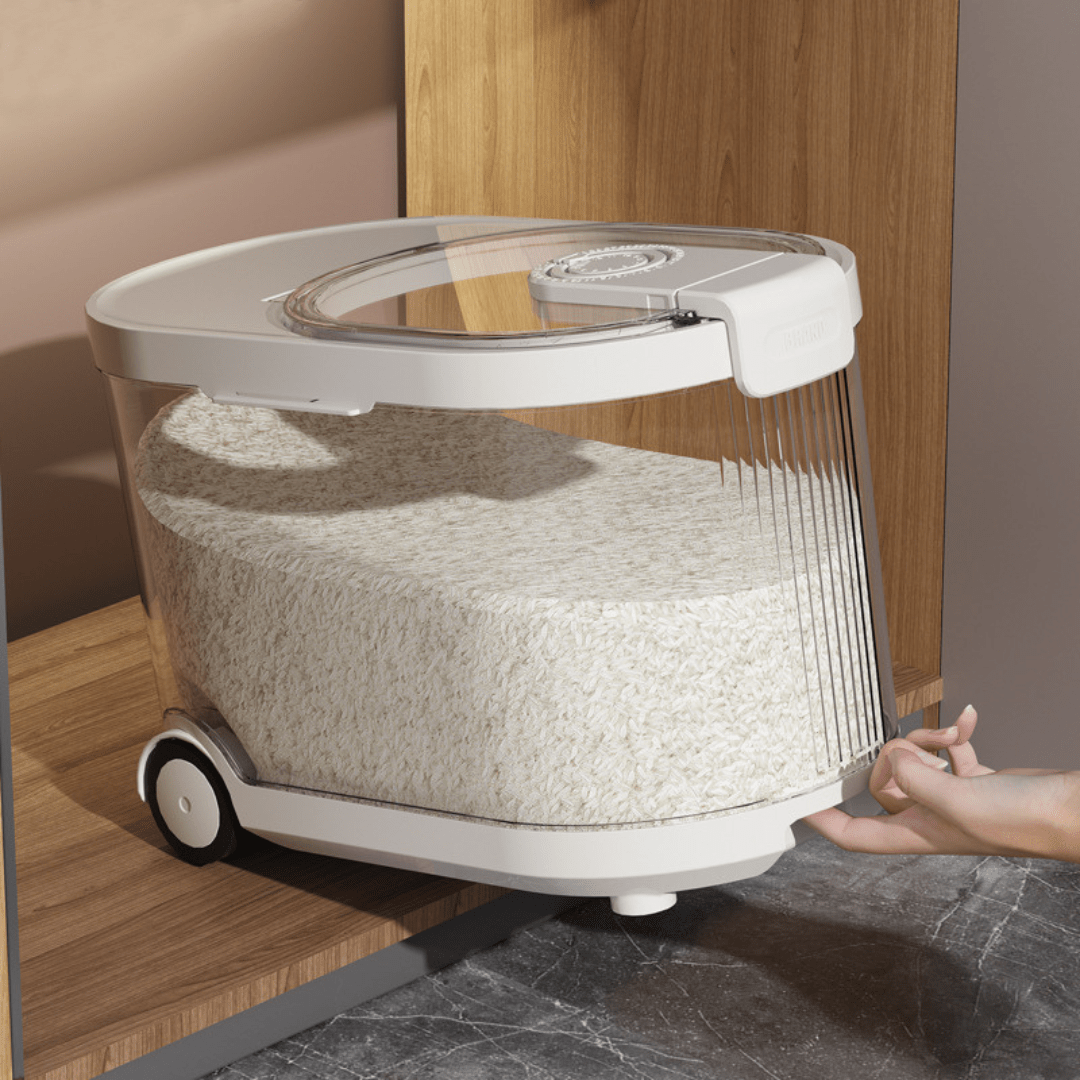 Buy Sealed Rice Storage Container with Wheels at Best Price