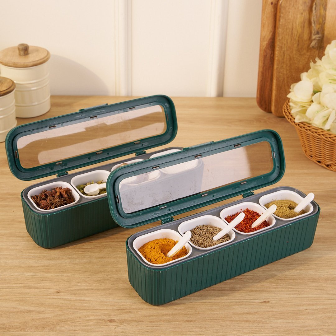 4-in-1 Separated Seasoning Container Set – HOME ESSENTIALS