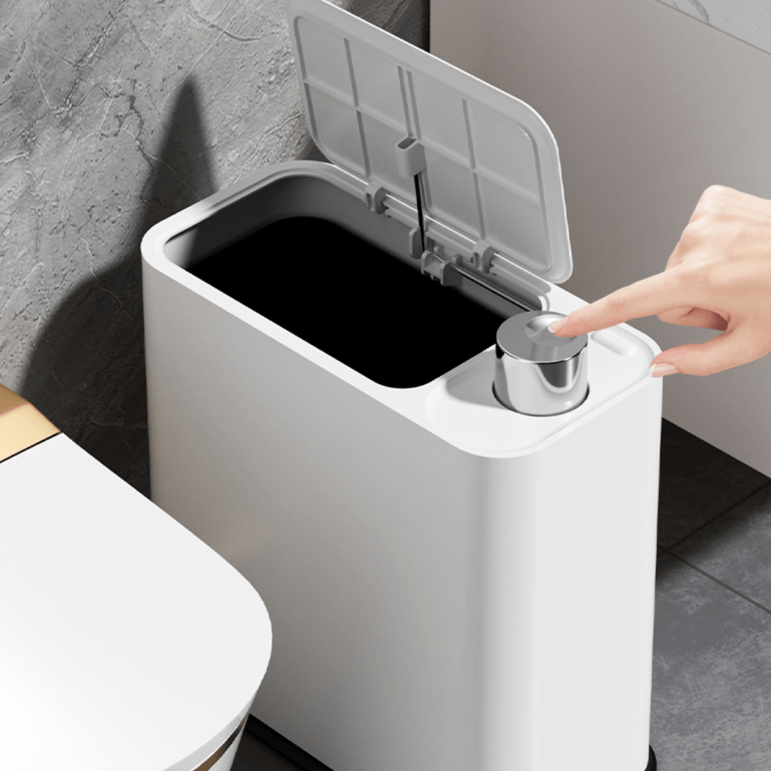 Large Capacity Simple Push Trash Can