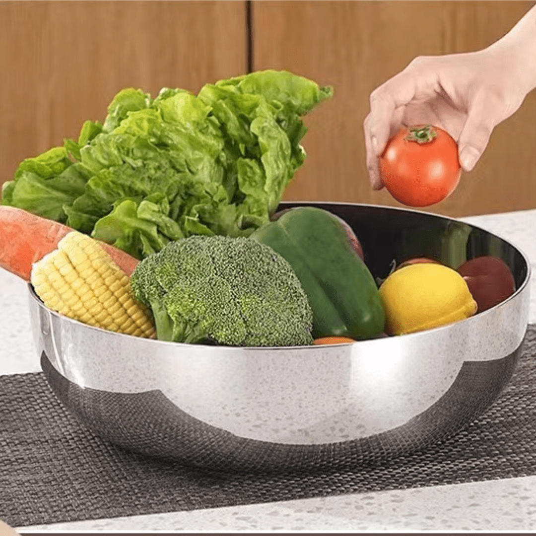 Multi-Purpose Stainless Kitchen Bowl – HOME ESSENTIALS