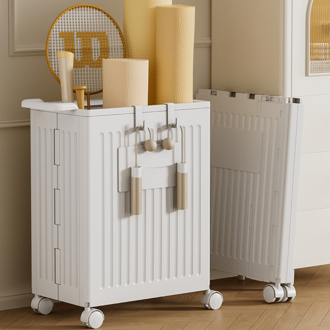 Buy Multi-Purpose Foldable Storage Basket with Wheels Online