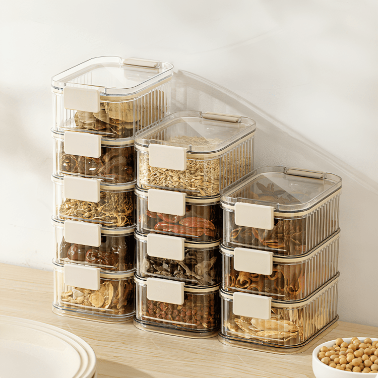Transparent Stacking Food Storage Containers – HOME ESSENTIALS