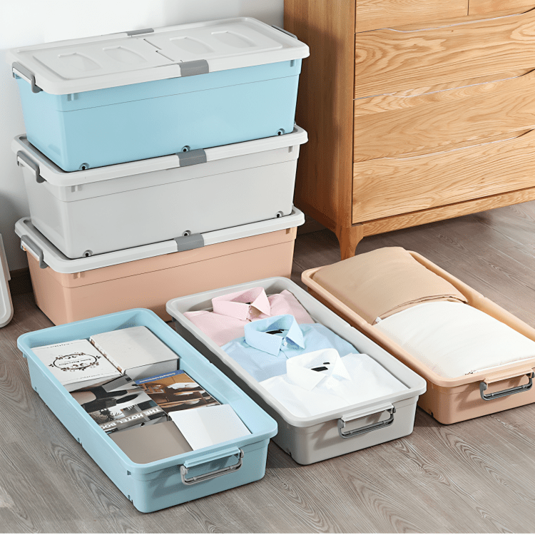 Flat Mate Storage Box with Wheels – HOME ESSENTIALS