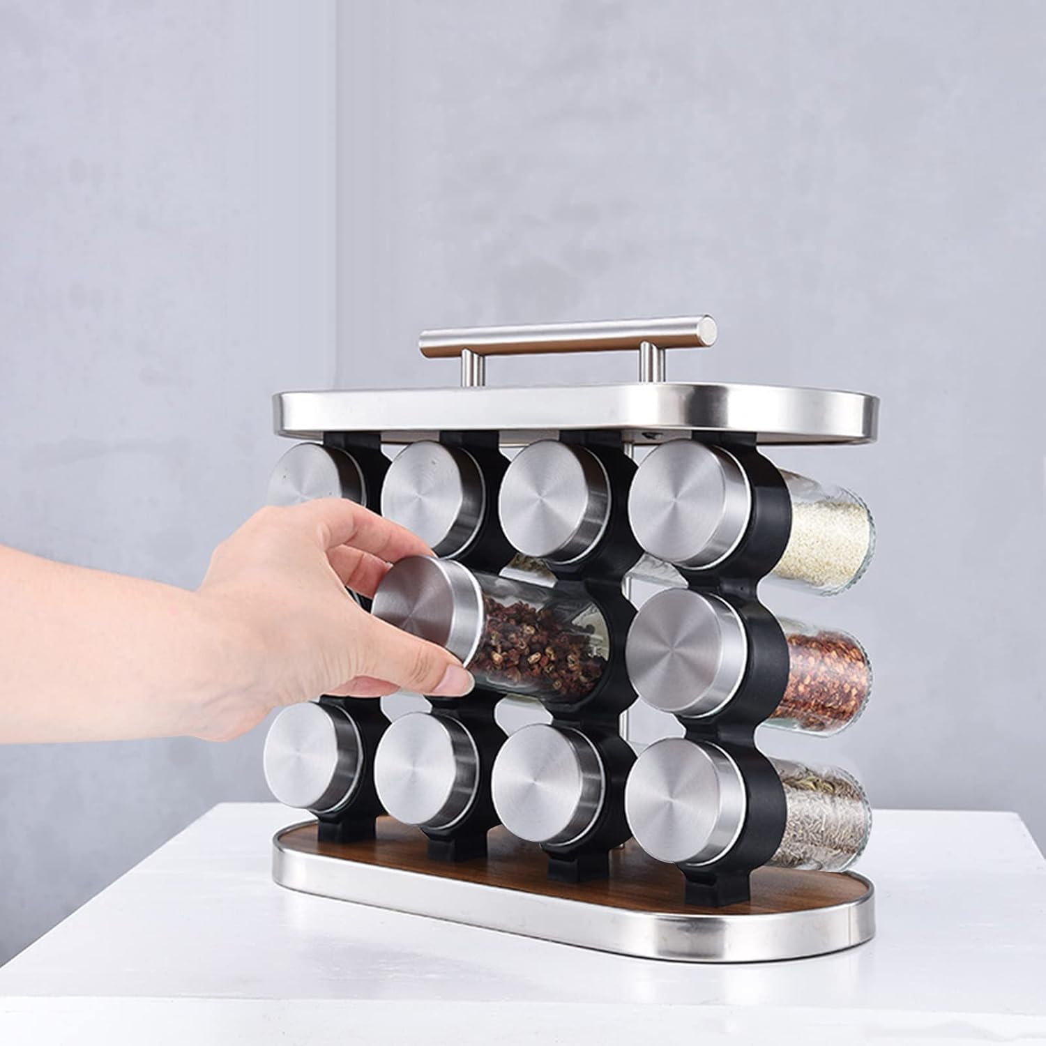 360° Rotating Multipurpose Spice Rack – HOME ESSENTIALS