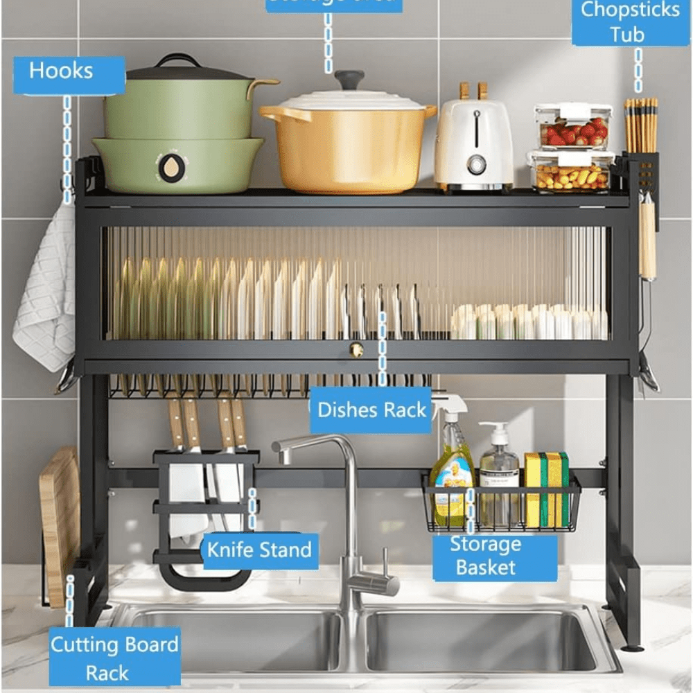 Large Space Multi-Tier Storage Rack – HOME ESSENTIALS