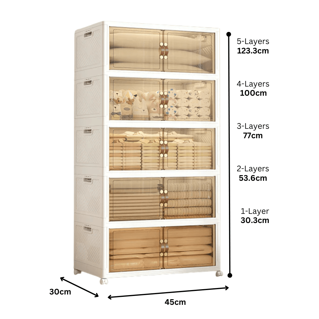 Modular Stackable Storage Wardrobe – HOME ESSENTIALS