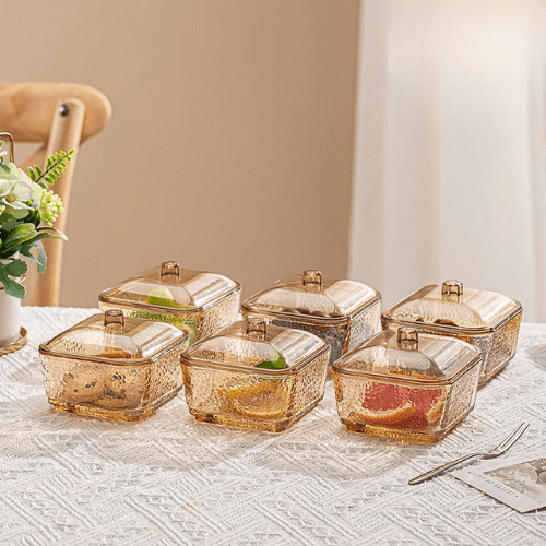 Luxury Serving Tray With Bowls & Lid