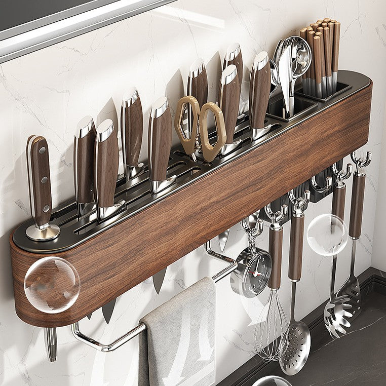 Wall-Mounted Magnetic Kitchen Knife Organizer
