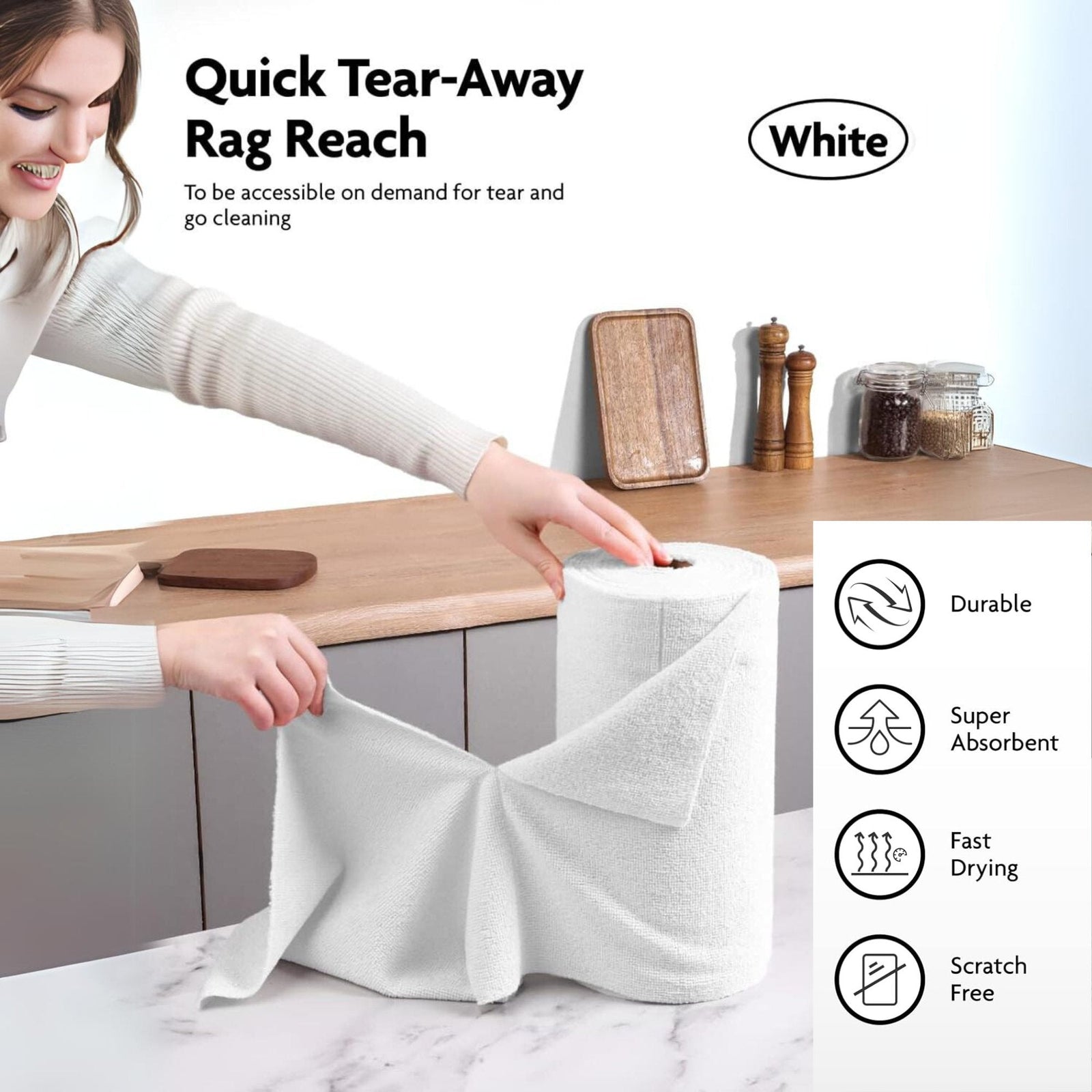 Home All products Microfiber Cleaning Cloth Roll